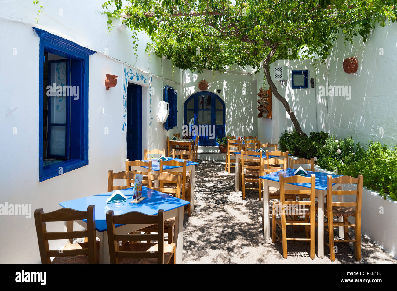 Lindos town bar hi-res stock photography and images - Alamy