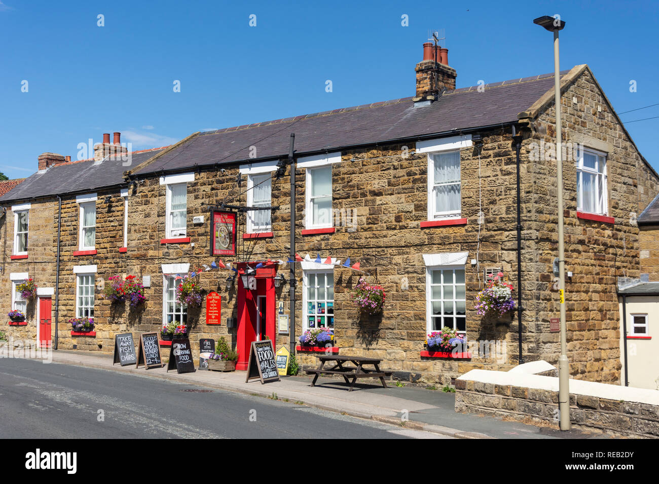The Oak Wheel Pub, Coastal Road, Burniston, North Yorkshire, England ...