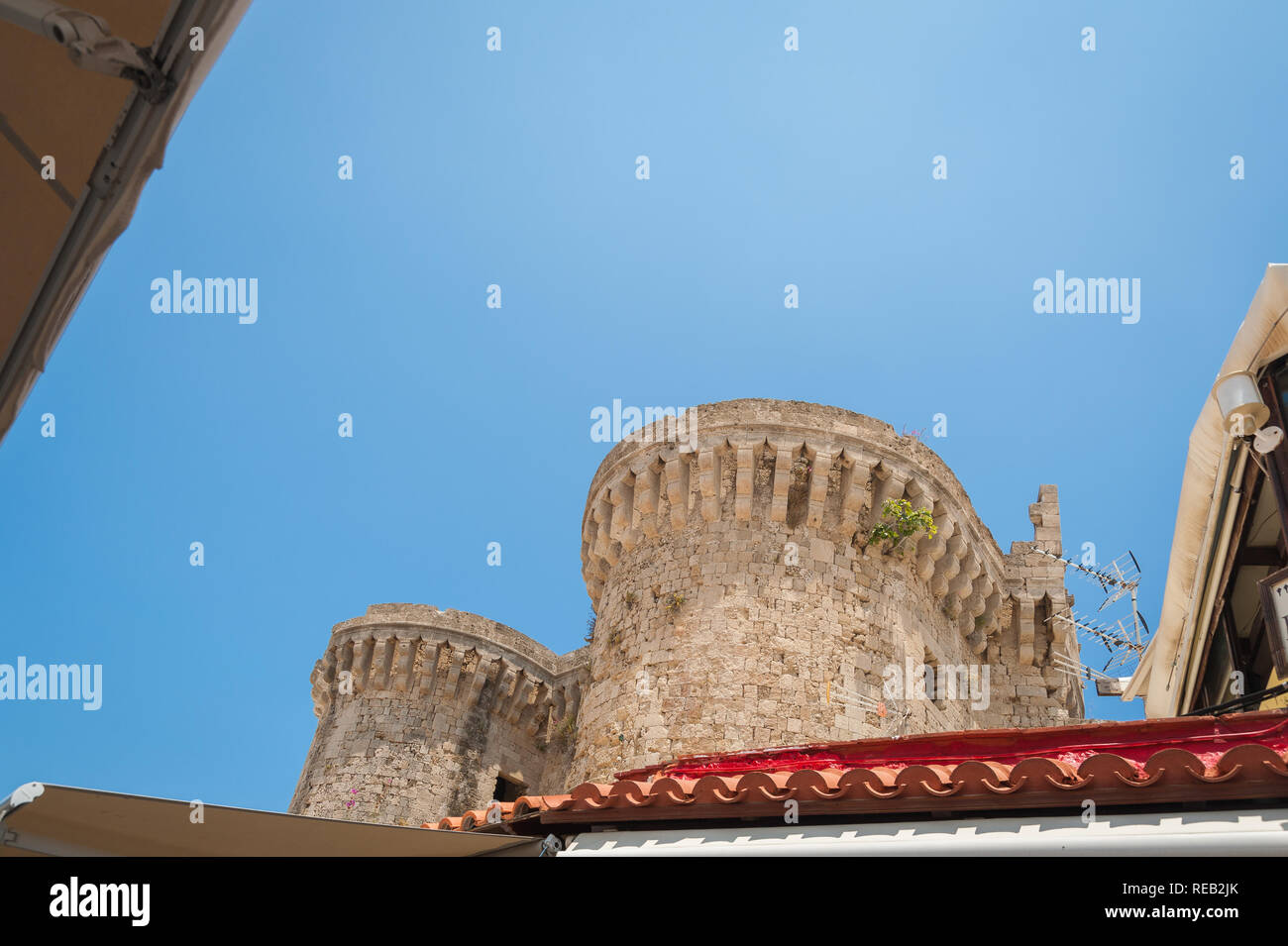 Rhodes, Greece. 05/30/2018. Towers of The Palace of the Grand Master of ...