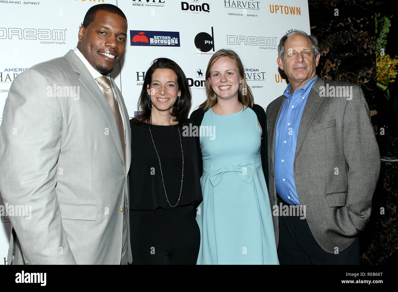 NEW YORK, NY - APRIL 25: Tutan Reyes, Jenny Goldstock, Amy Prium and ...