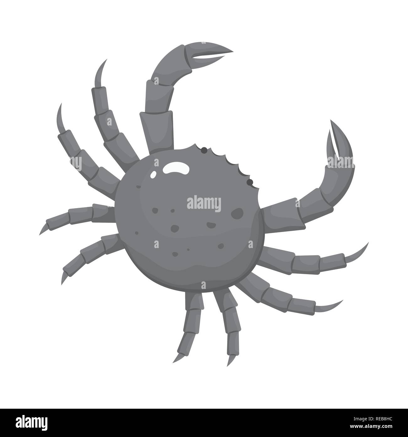 Gray crab Stock Vector Images - Alamy