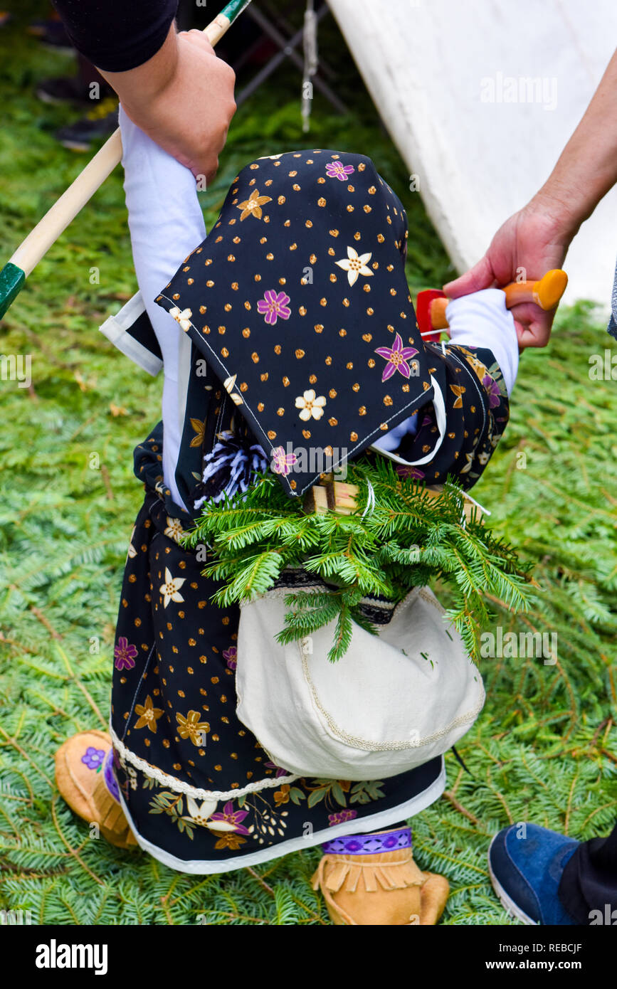 Native Walking Out Ceremony, Northern Quebec, Canada Stock Photo - Alamy