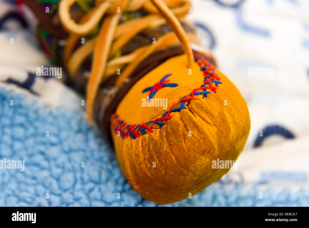 Toddler native mocassins Stock Photo - Alamy