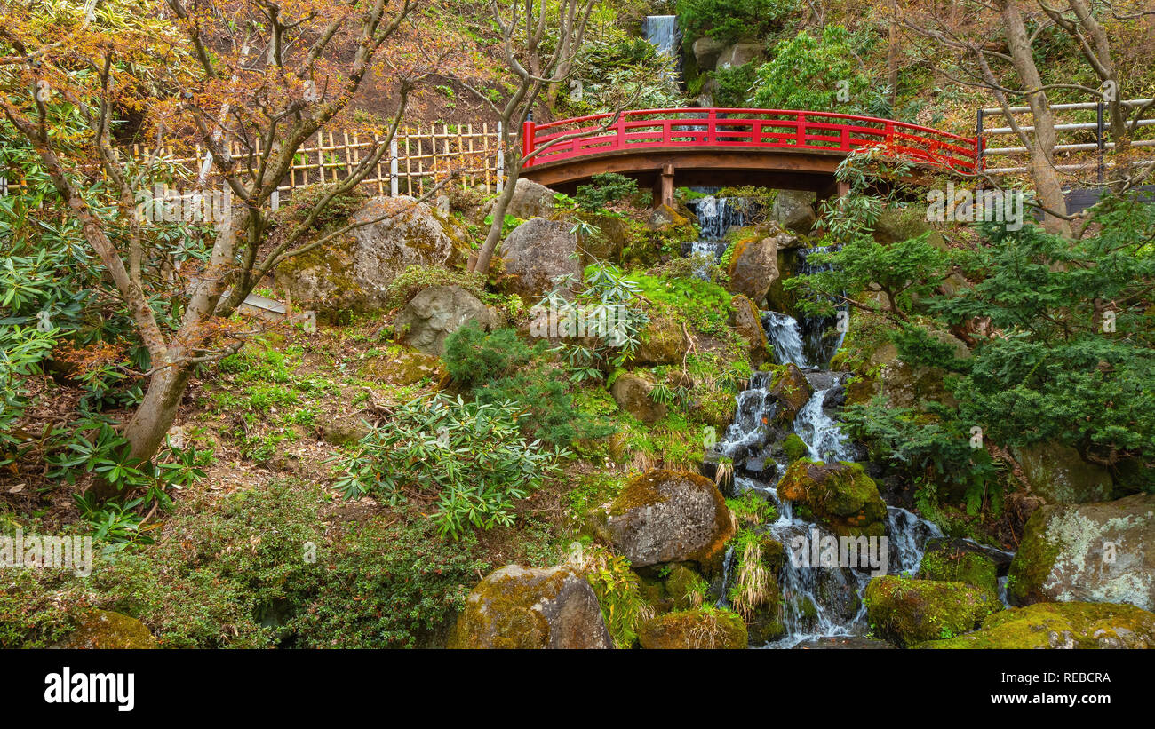 Hirosaki, Japan - April 23 2018: The Fujita Memorial Japanese Garden ...