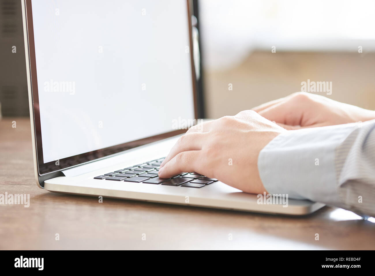 Hand man typing hi-res stock photography and images - Alamy