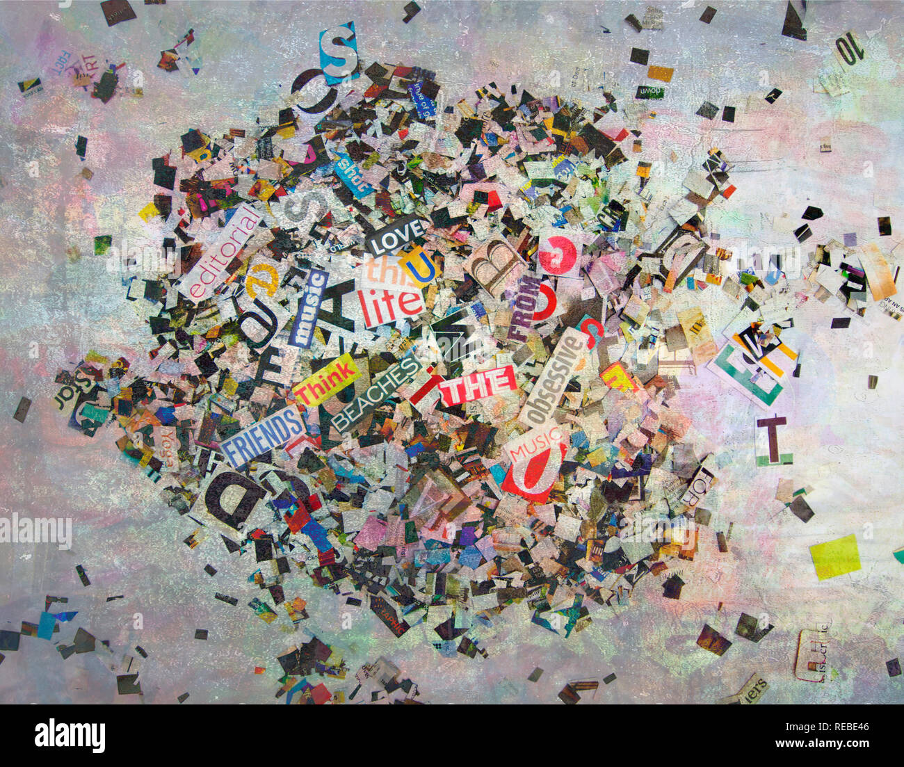 Random Words Collage