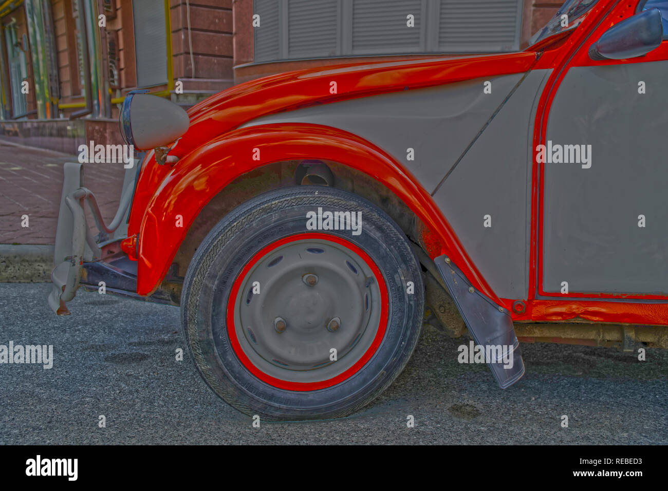 Front of vintage car, business concept, abstract background Stock Photo ...
