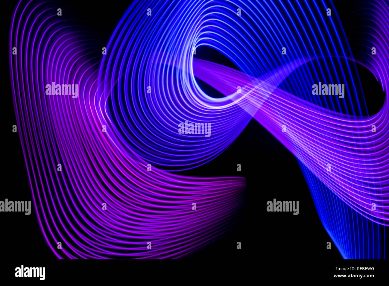 Abstract background with horizontal and vertical disruptions of blue ...