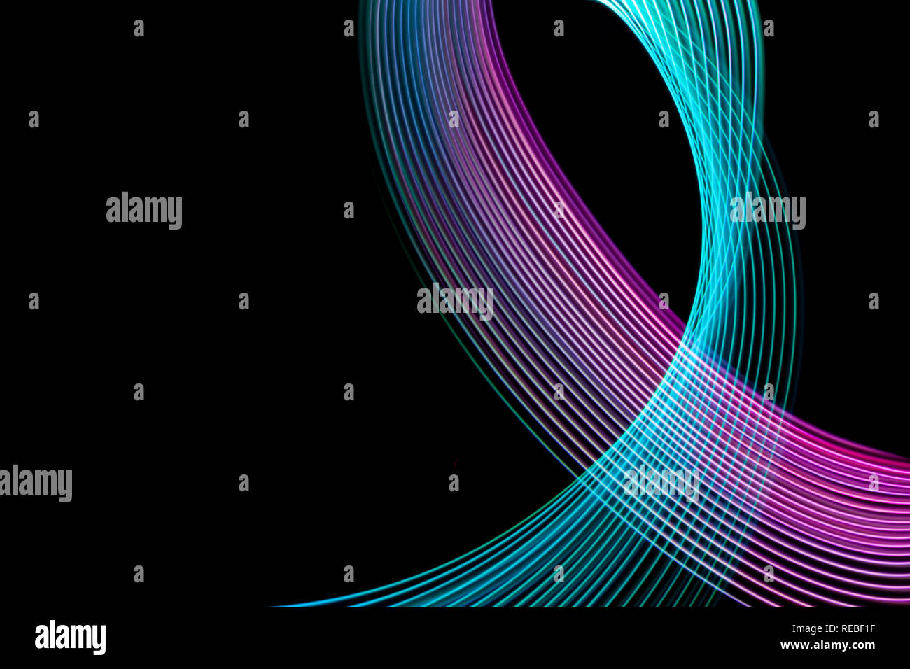 Abstract background with horizontal and vertical disruptions of blue ...