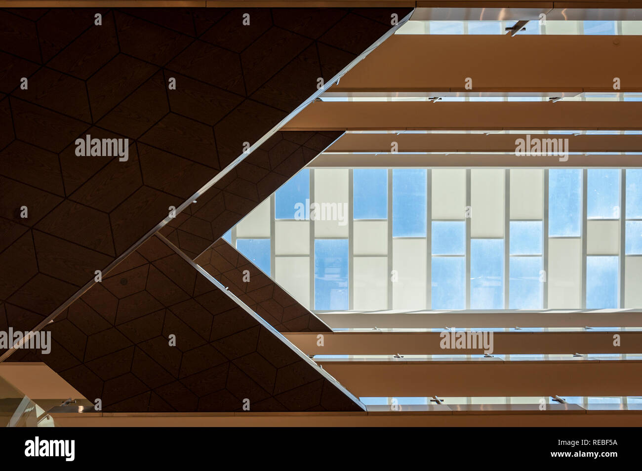 repetition and color in architecture Stock Photo - Alamy