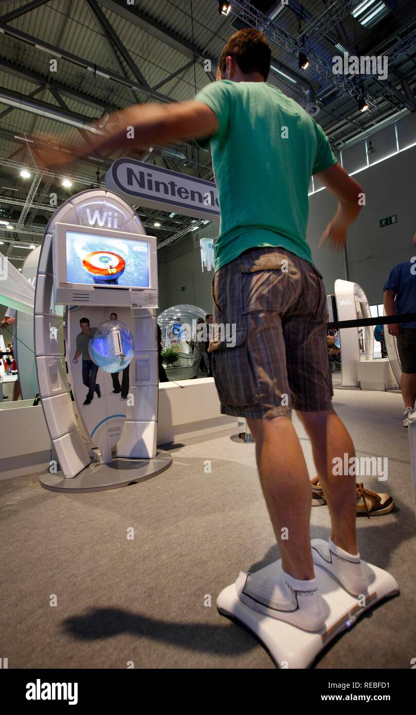 Nintendo Wii booth at the Entertainment Area of the Gamescom, the world ...