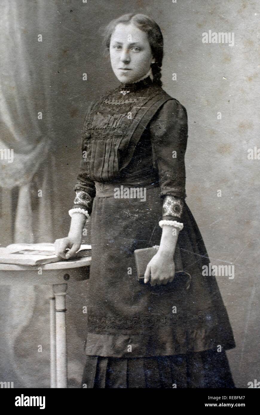 Historical photo, confirmation, 1901, Northern Germany Stock Photo - Alamy