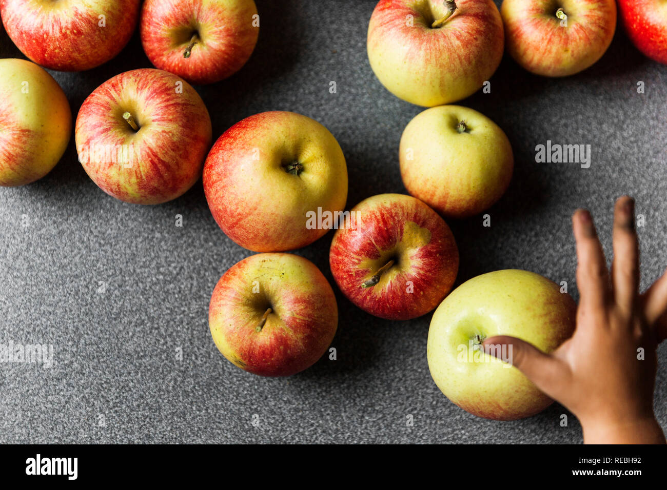 Hands Reaching Apples High Resolution Stock Photography and Images - Alamy