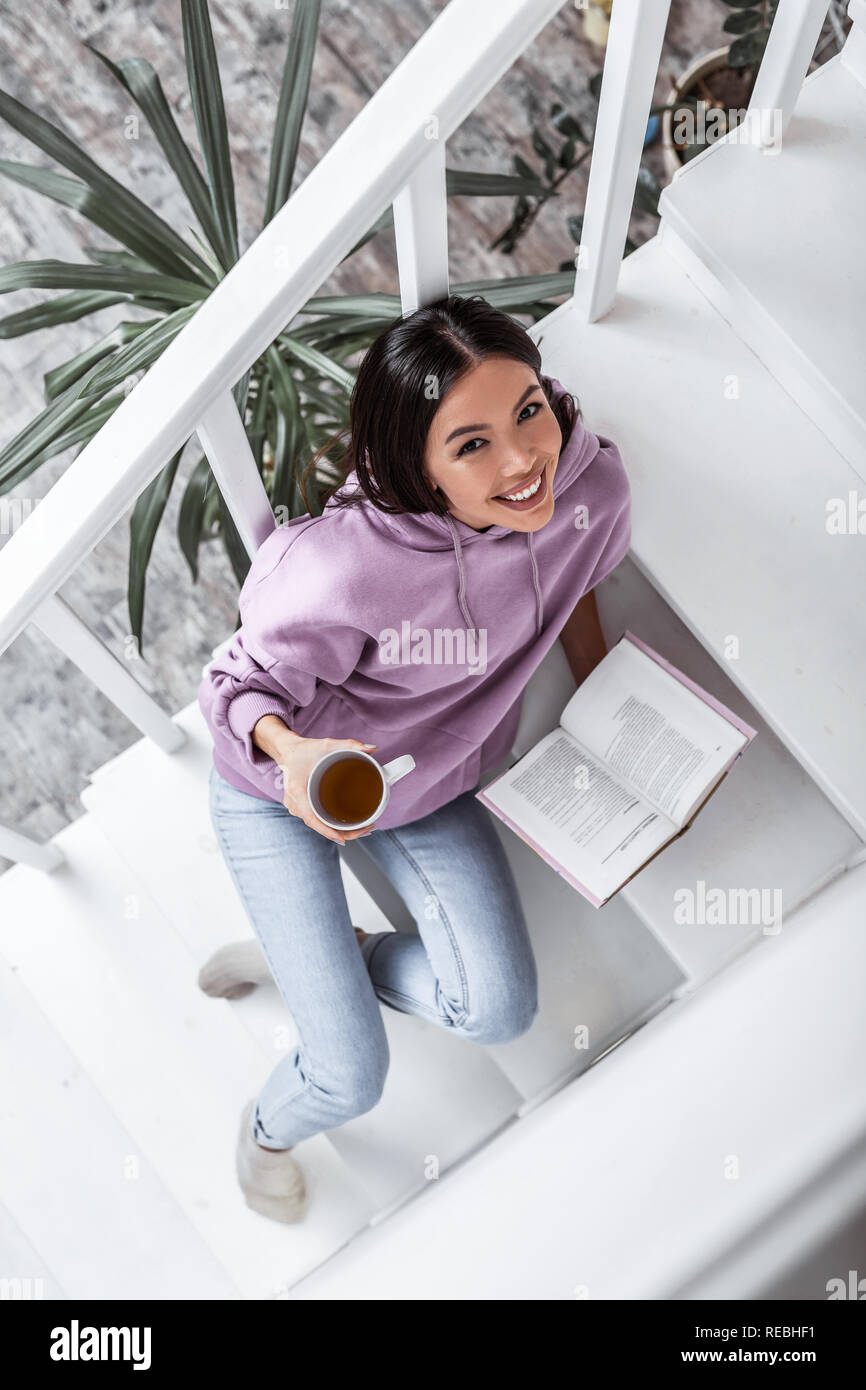 Amazing! cheerful young woman hi-res stock photography and images - Alamy