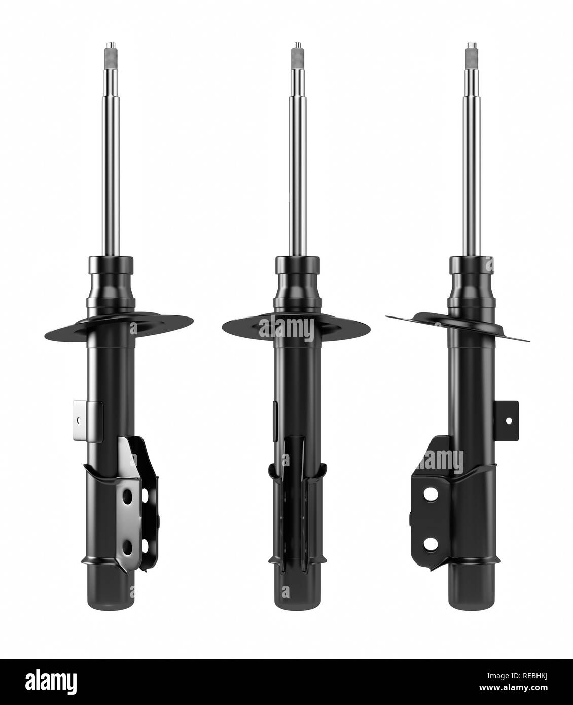 Shock absorber 3d rendering Black and White Stock Photos & Images - Alamy