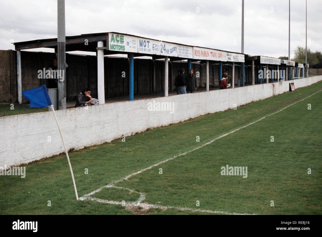 Covered terrace at Frickley Athletic FC Football Ground, Westfield Lane ...