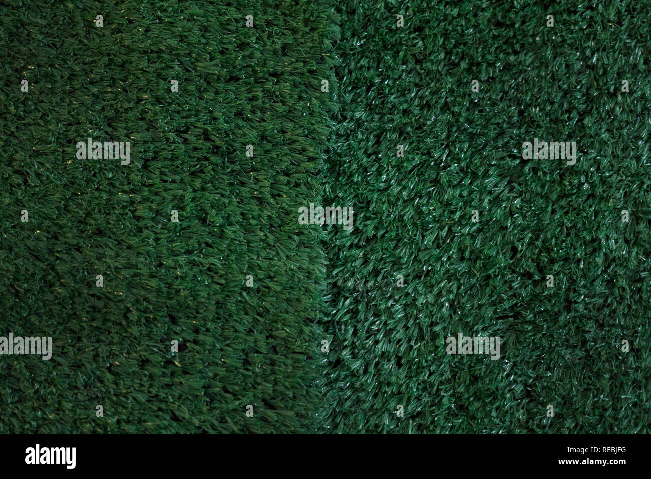 Two Sheets Of Artificial Grass Stock Photo - Alamy