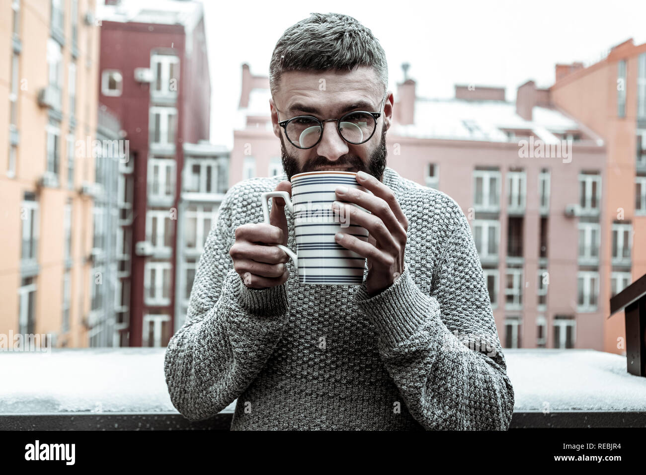 Man enjoying nice weather hi-res stock photography and images - Alamy