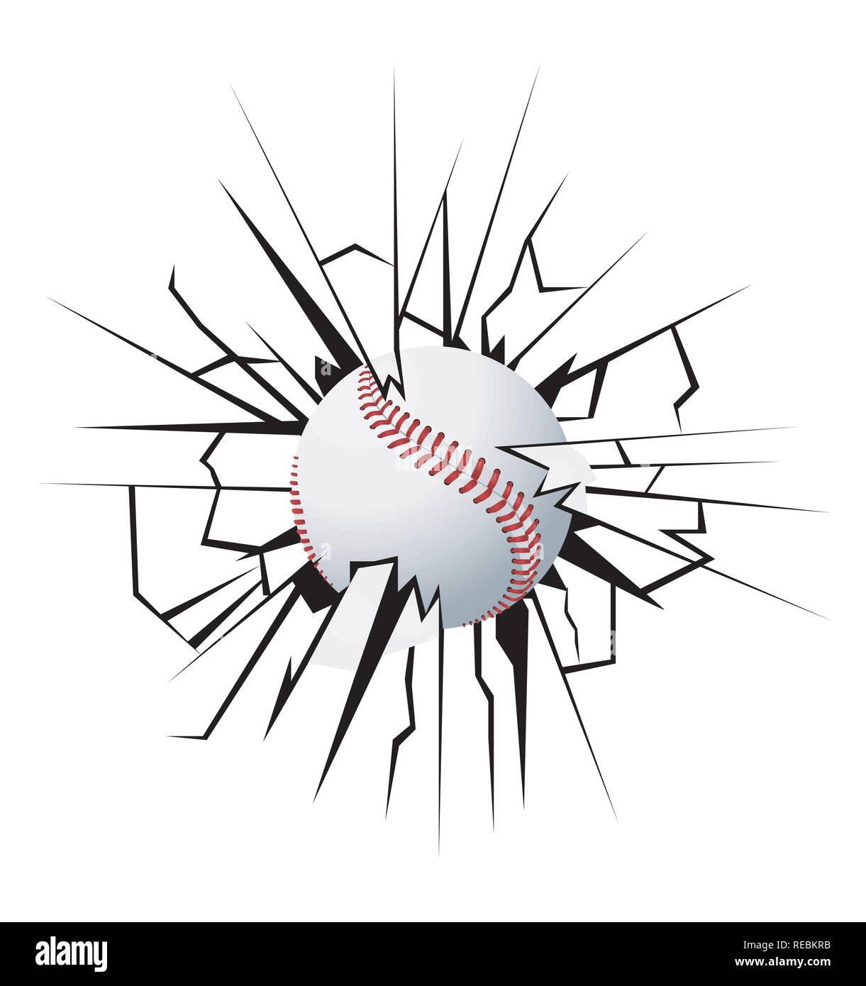 Baseball vector illustration Stock Vector Image & Art - Alamy