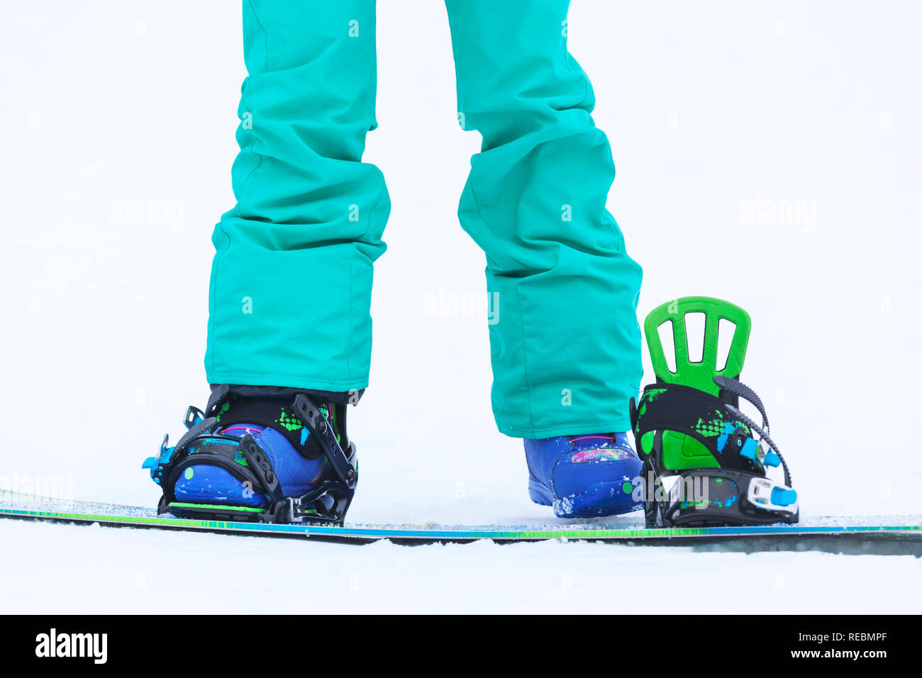 Snowboard view hi-res stock photography and images - Alamy