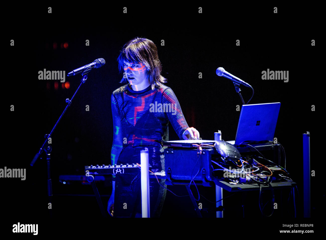 Denmark, Copenhagen - Janary 19, 2019. The Danish singer, songwriter ...