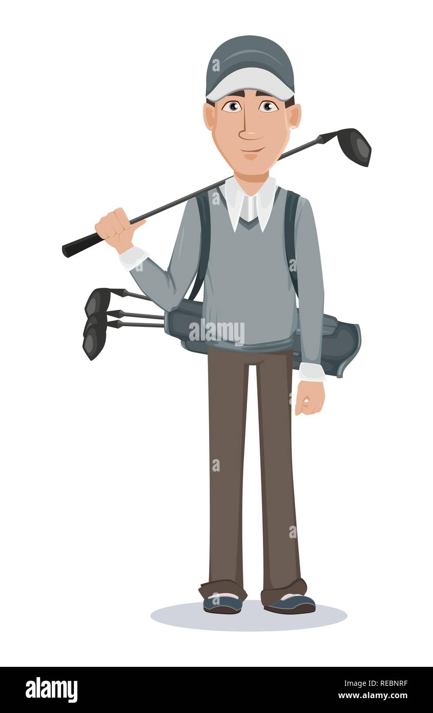 Golfer cartoon hi-res stock photography and images - Alamy