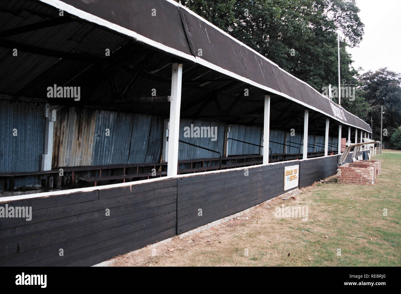 The main stand at Beccles Town FC Football Ground, College Meadow ...