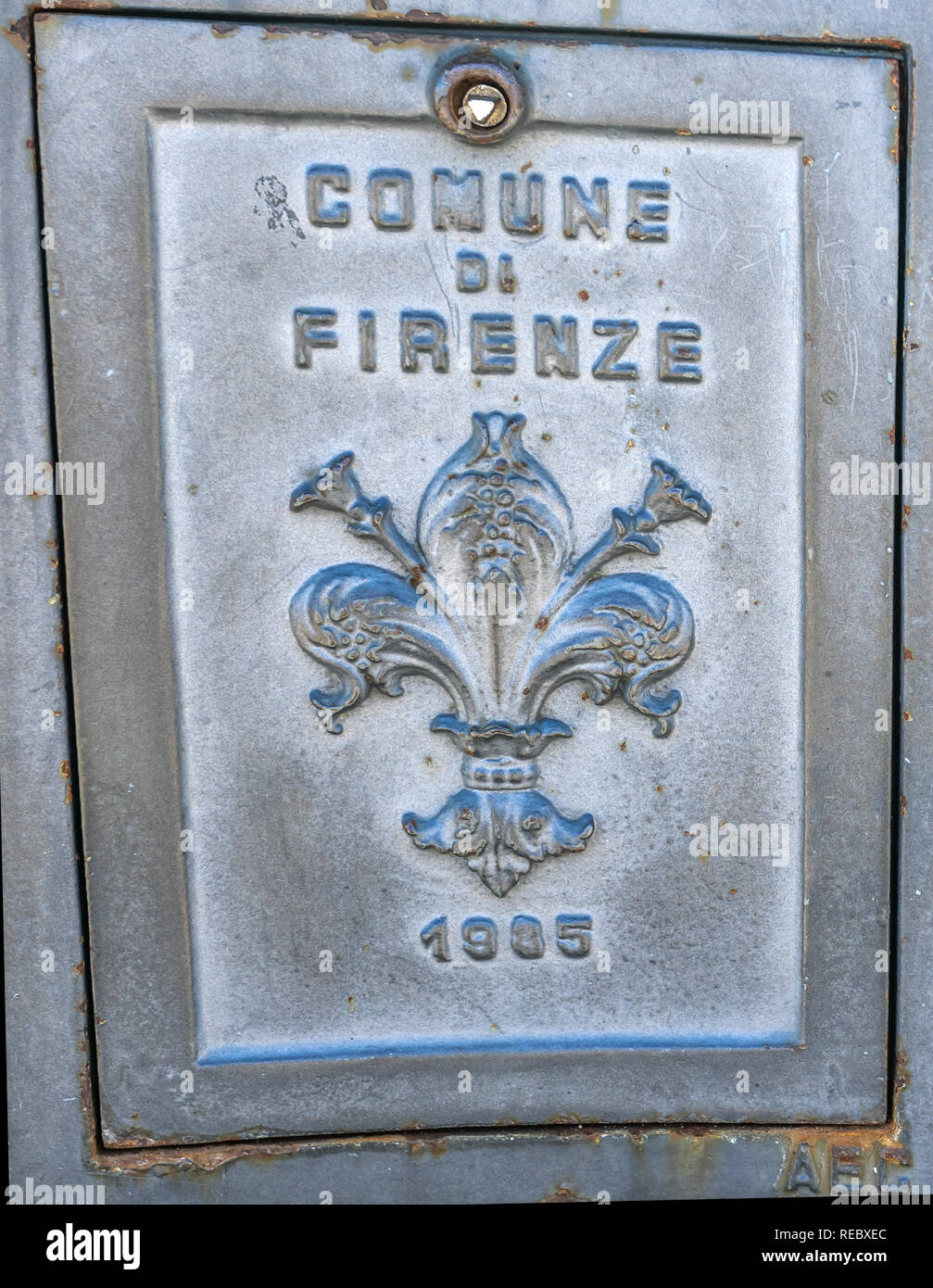 Florentine Lily Fleur de Lis Flower Florence City Symbol Statue Stock ...