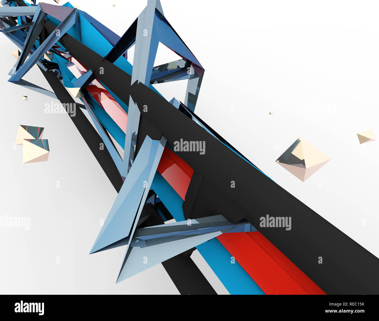 Polygonal crystals, technical background, hard diamonds Stock Photo - Alamy