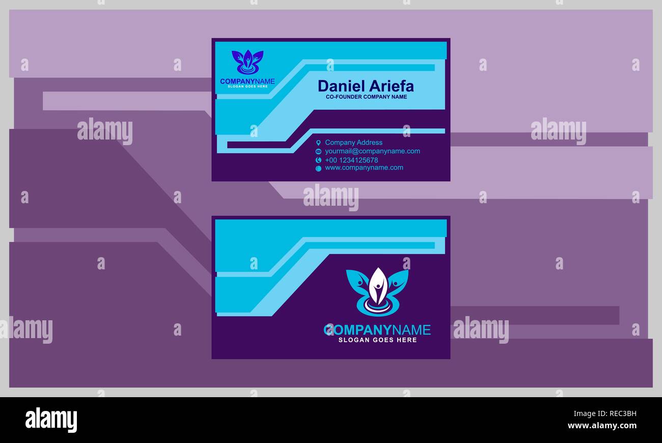 Business Card Clean Modern Template Vector Stock Vector Image & Art - Alamy