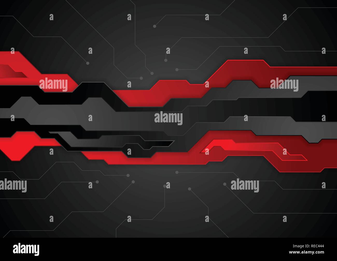 Tech dark futuristic abstract background. Vector illustration Stock ...