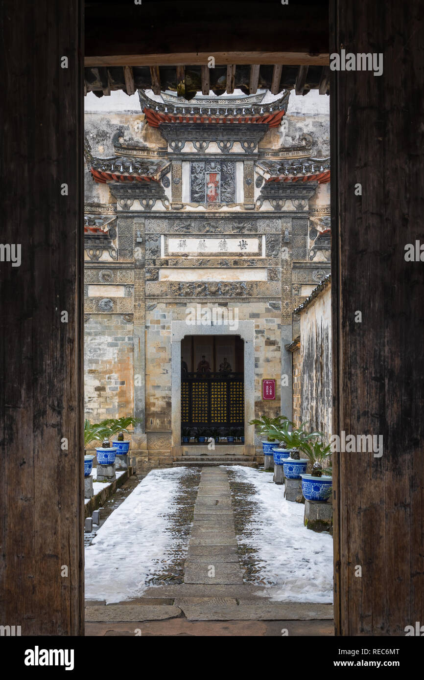 Anhui Province Hongcun Huizhou Architecture Stock Photos & Anhui ...