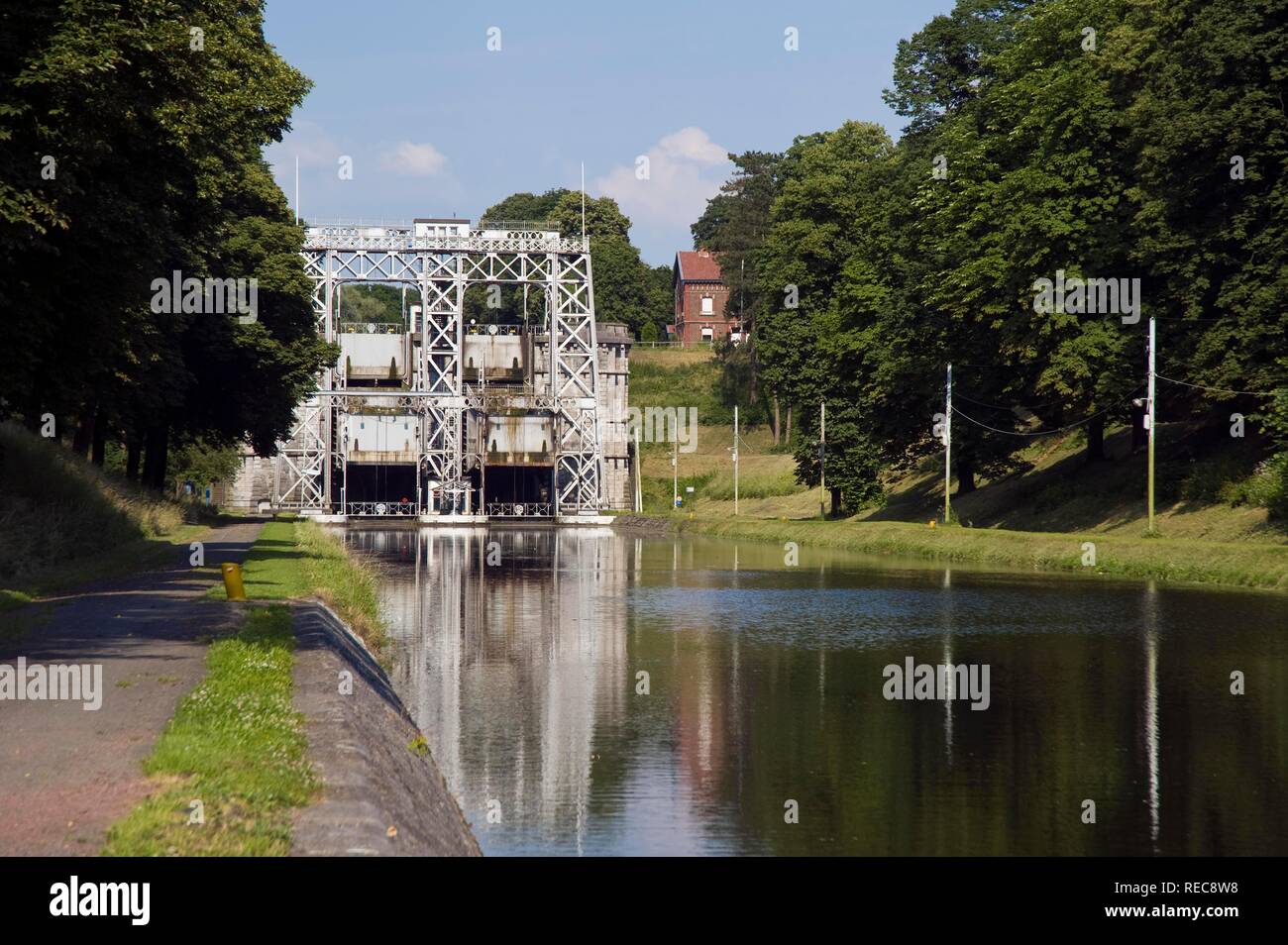 Canal du Centre, Boat Lift number 2, Unesco World Heritage Site ...