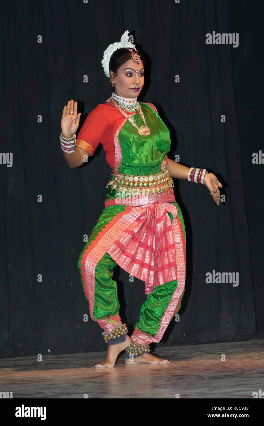 Dancer at a folk dance show, Delhi, India Stock Photo - Alamy