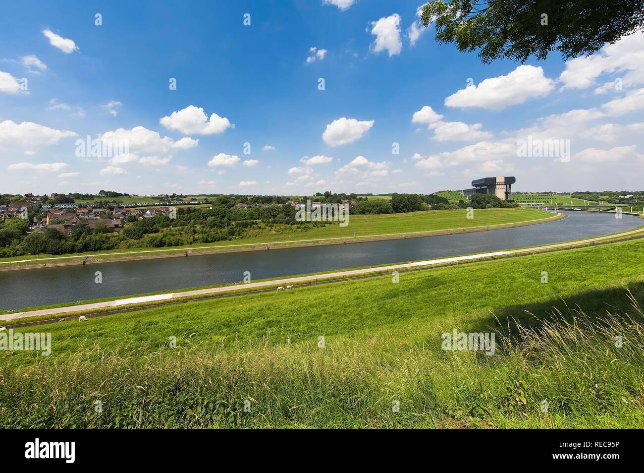 Canal du Centre, Strepy-Thieu Boat Lift, Hainaut Province, Belgium ...