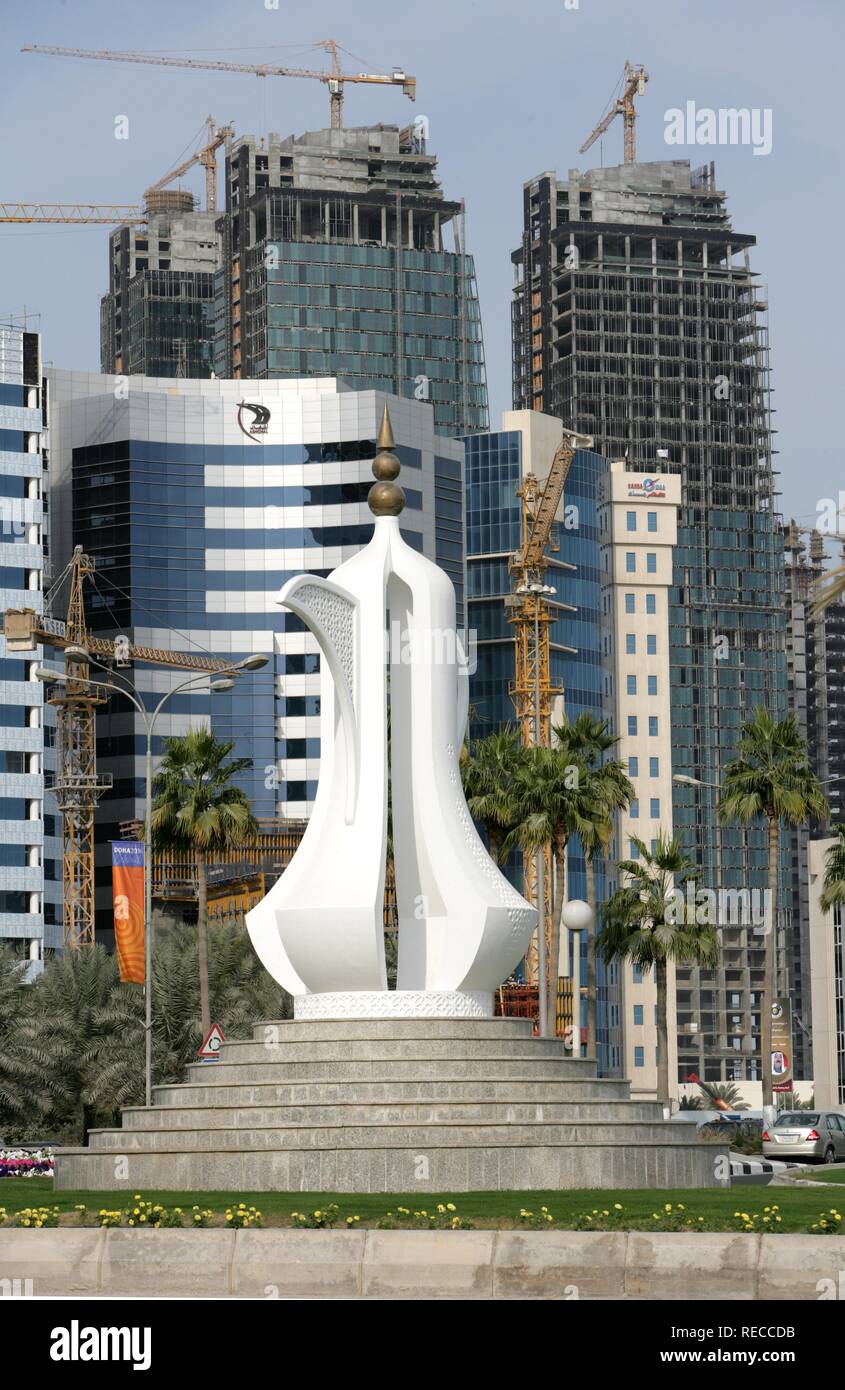 Newly constructed buildings, construction boom of new high-rise ...