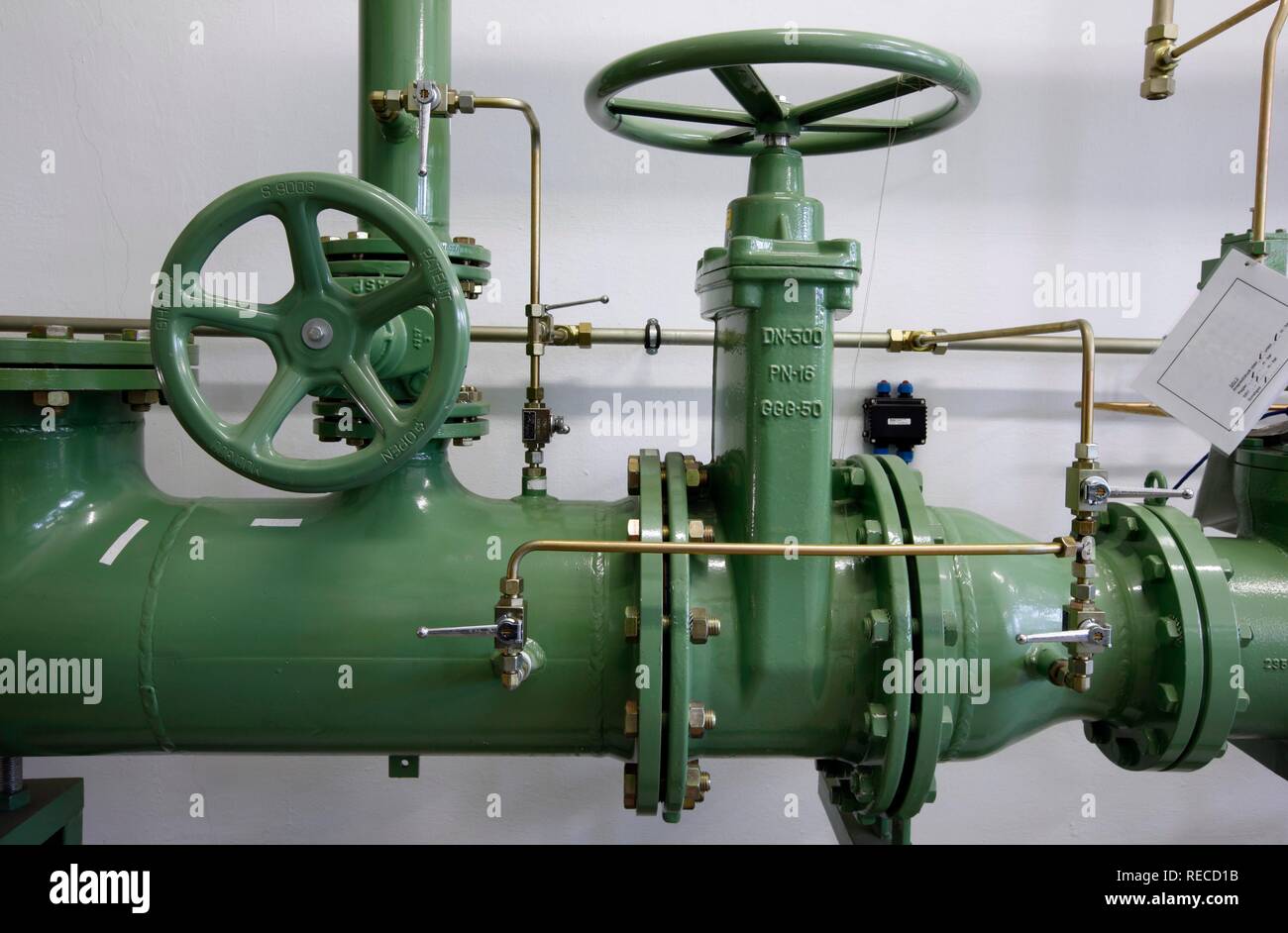 Natural gas transfer station, here natural gas is conducted from the ...