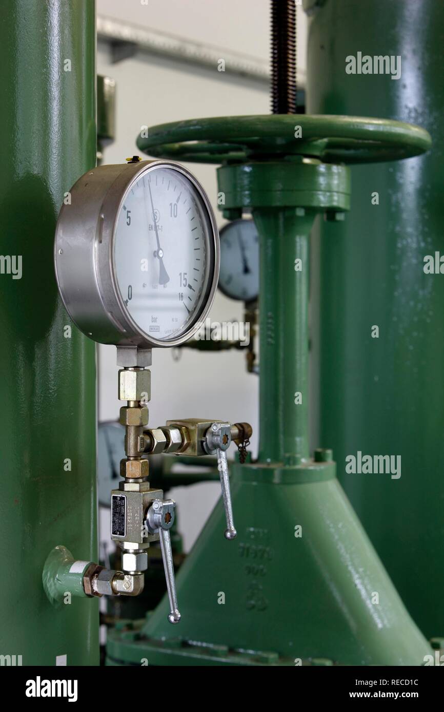 Natural gas transfer station, here natural gas is conducted from the ...