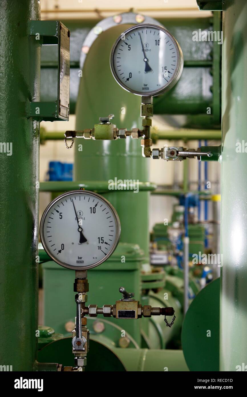 Natural gas transfer station, here natural gas is conducted from the ...