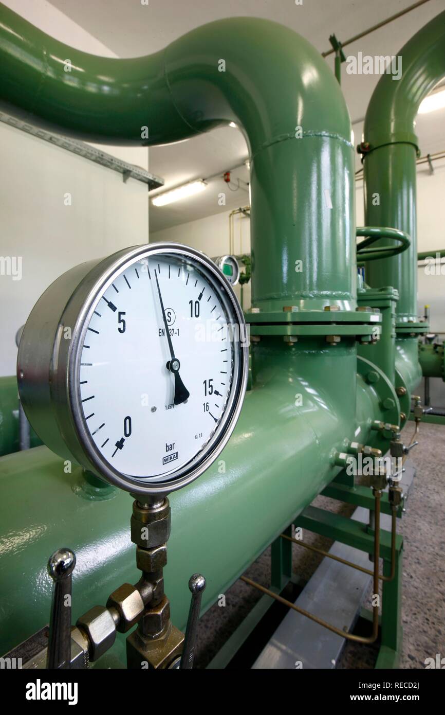 Natural gas transfer station, here natural gas is conducted from the ...