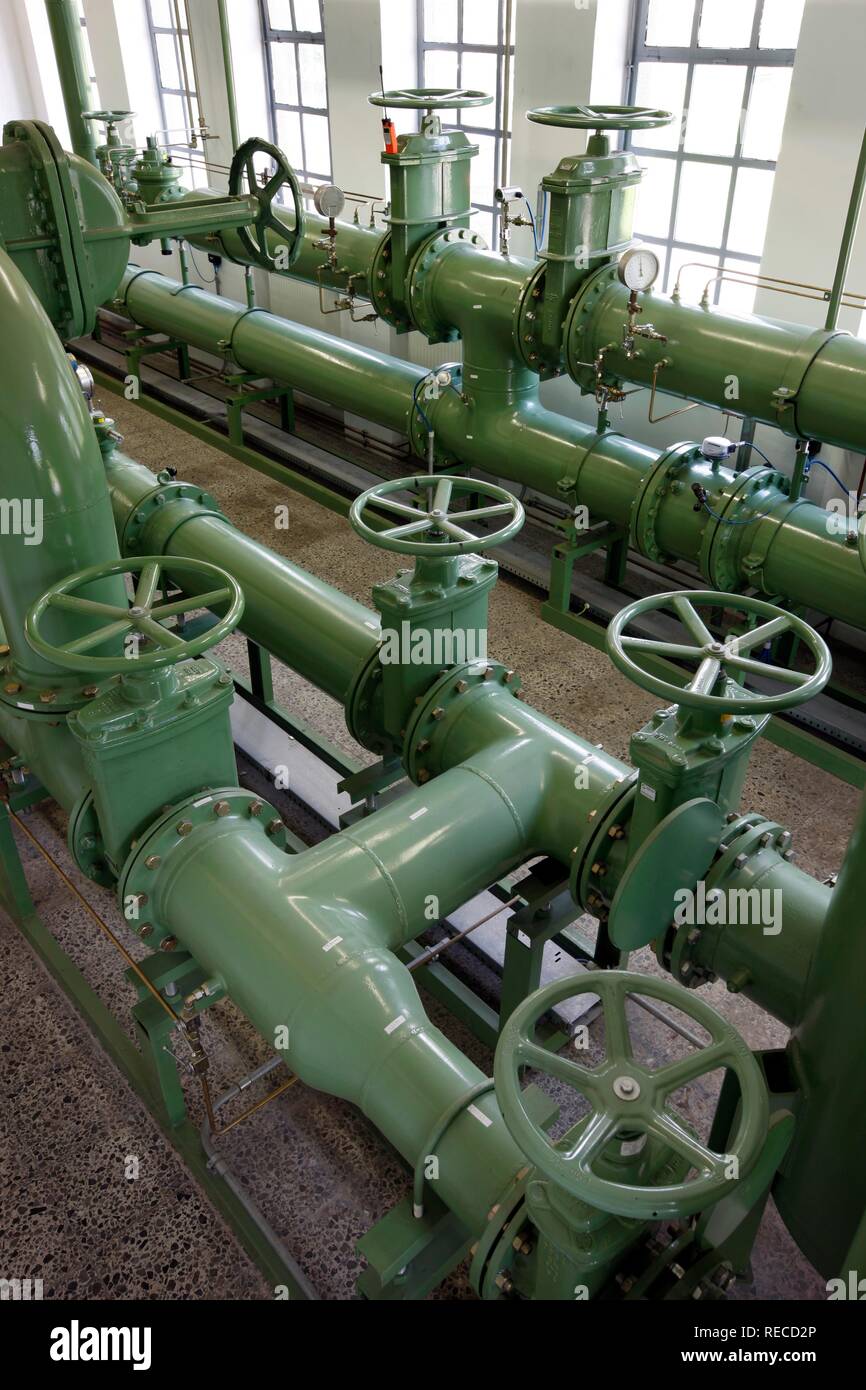 Natural gas transfer station, here natural gas is conducted from the ...