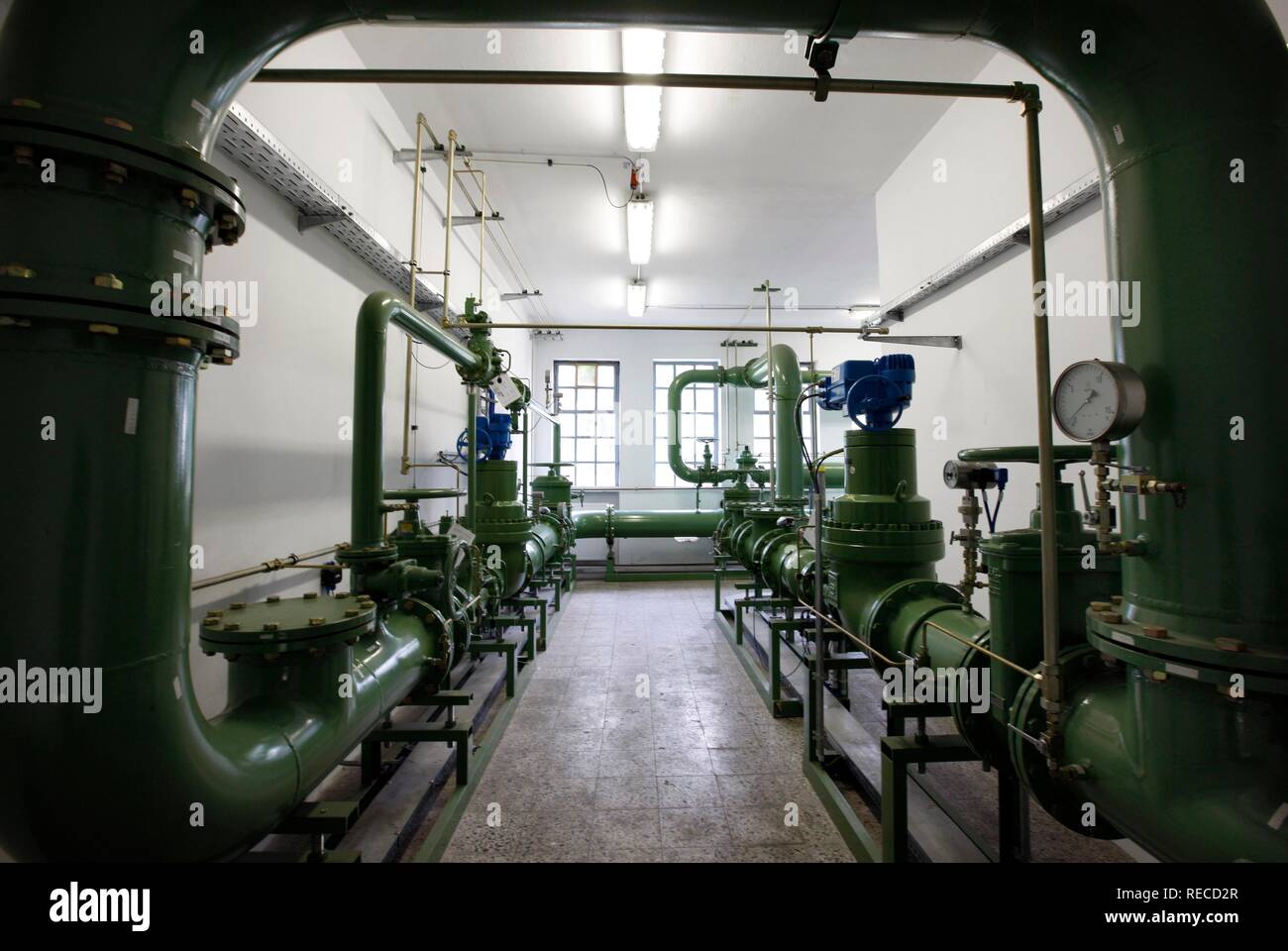 Natural gas transfer station, here natural gas is conducted from the ...