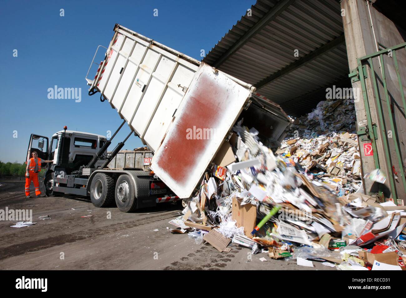 Waste paper collection hi-res stock photography and images - Alamy