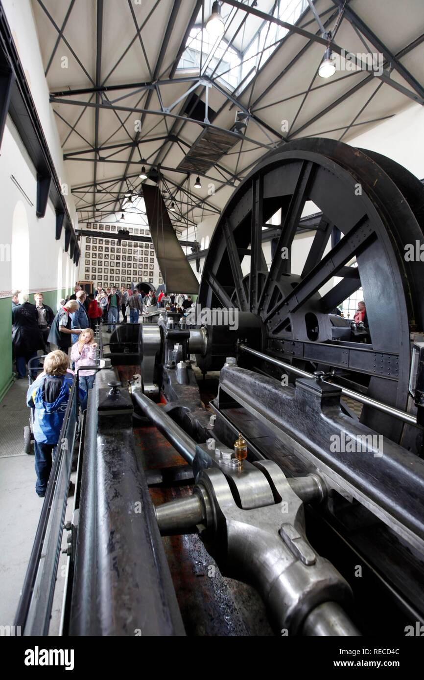 Steam engine as the drive of the conveying system in the Malakow Tower ...