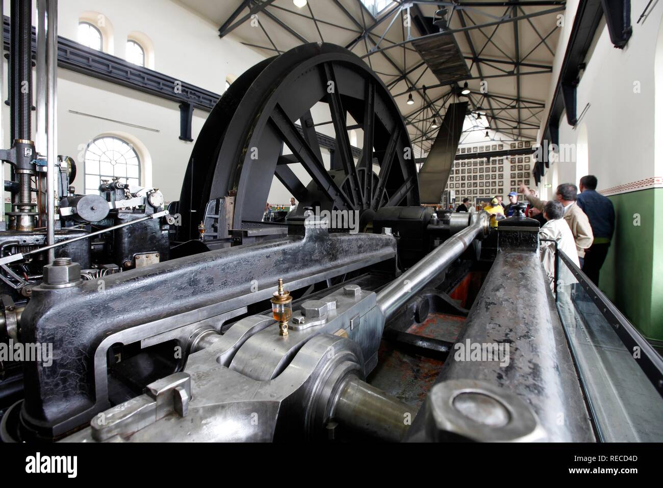 Steam engine as the drive of the conveying system in the Malakow Tower ...