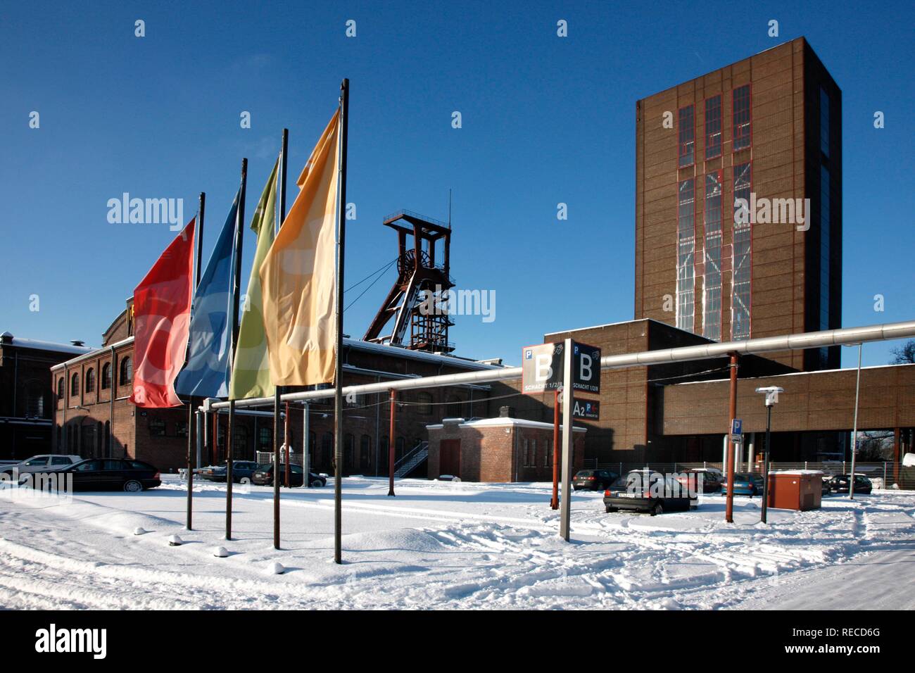 Zeche Zollverein UNESCO World Cultural Heritage, during winter, Essen ...