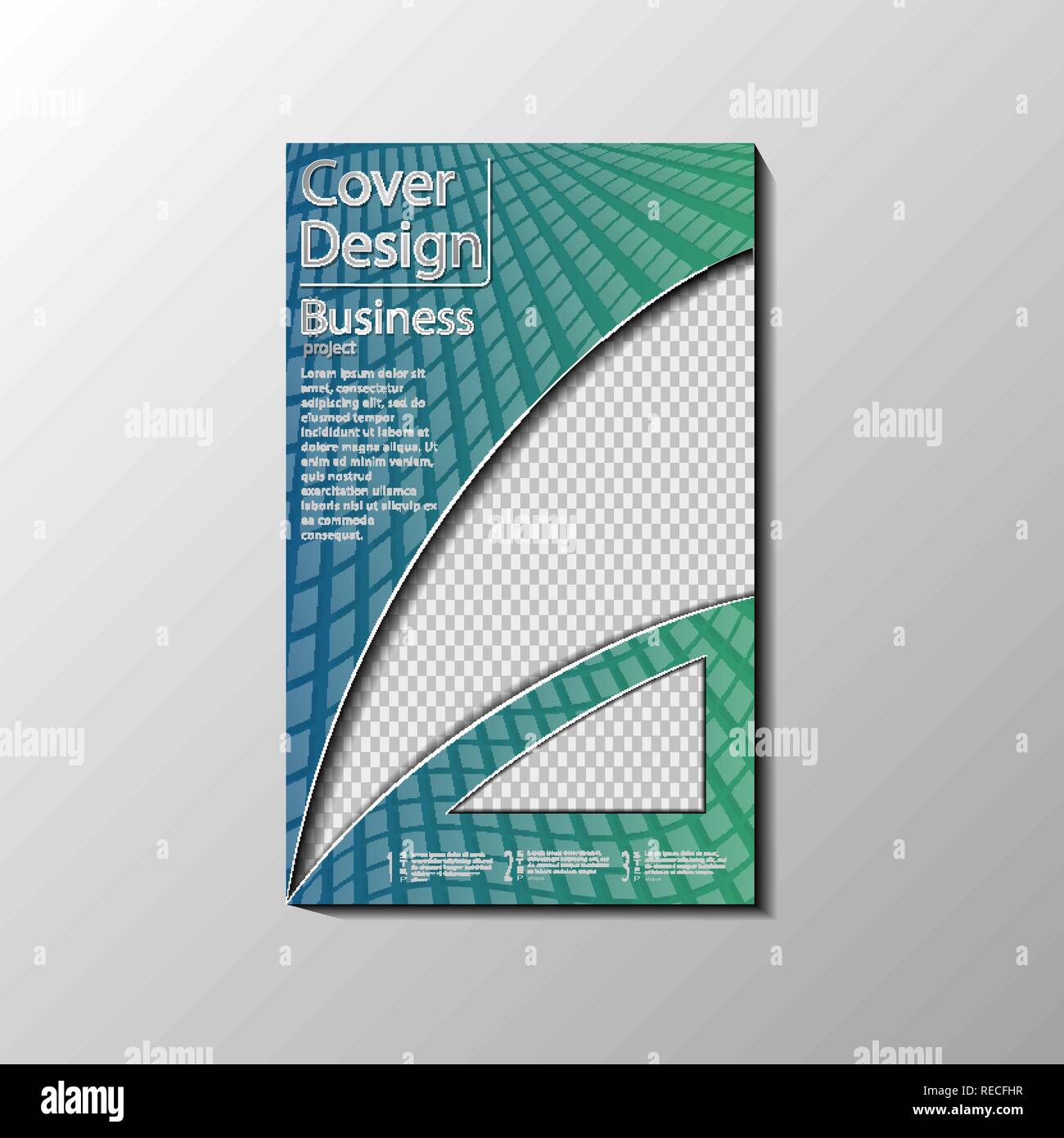 The vector conceptual cover template for business Stock Vector Image ...