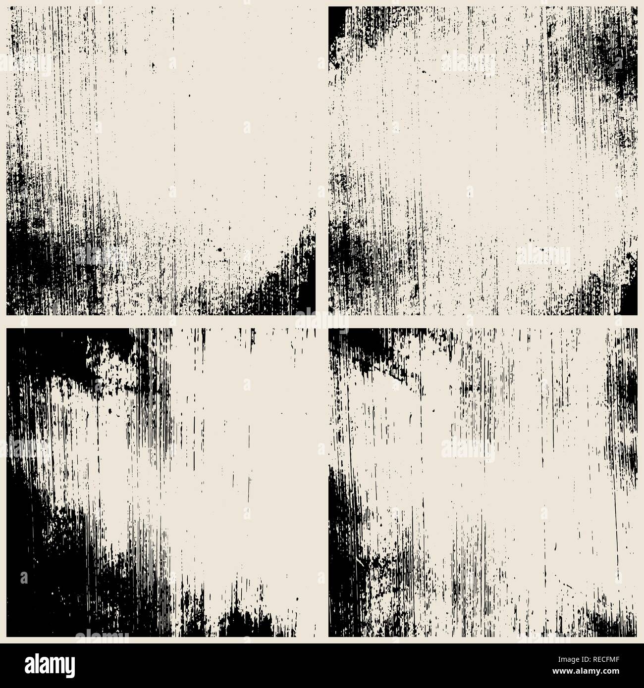 Set of vector grunge distressed texture template Stock Vector Image ...