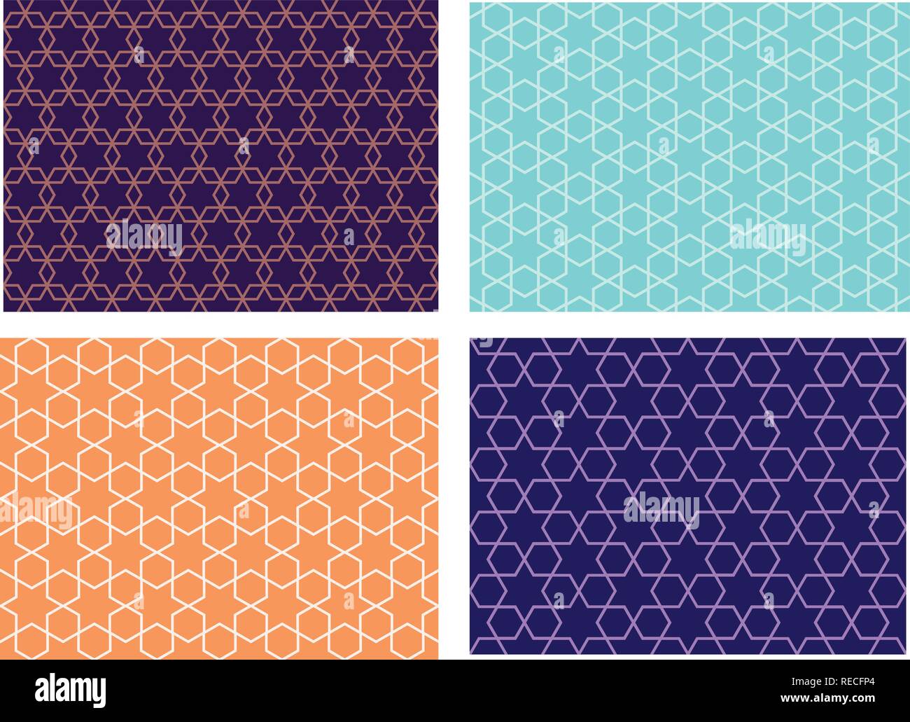 Set of Seamless Islamic pattern, vector art design Stock Vector Image ...