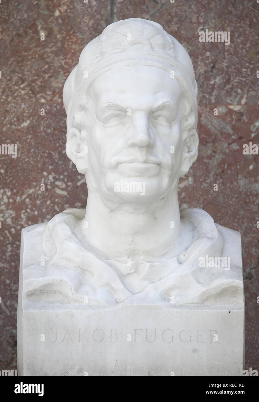 Bust of Jacob Fugger, German merchant in Augsburg, 15th - 16th century ...